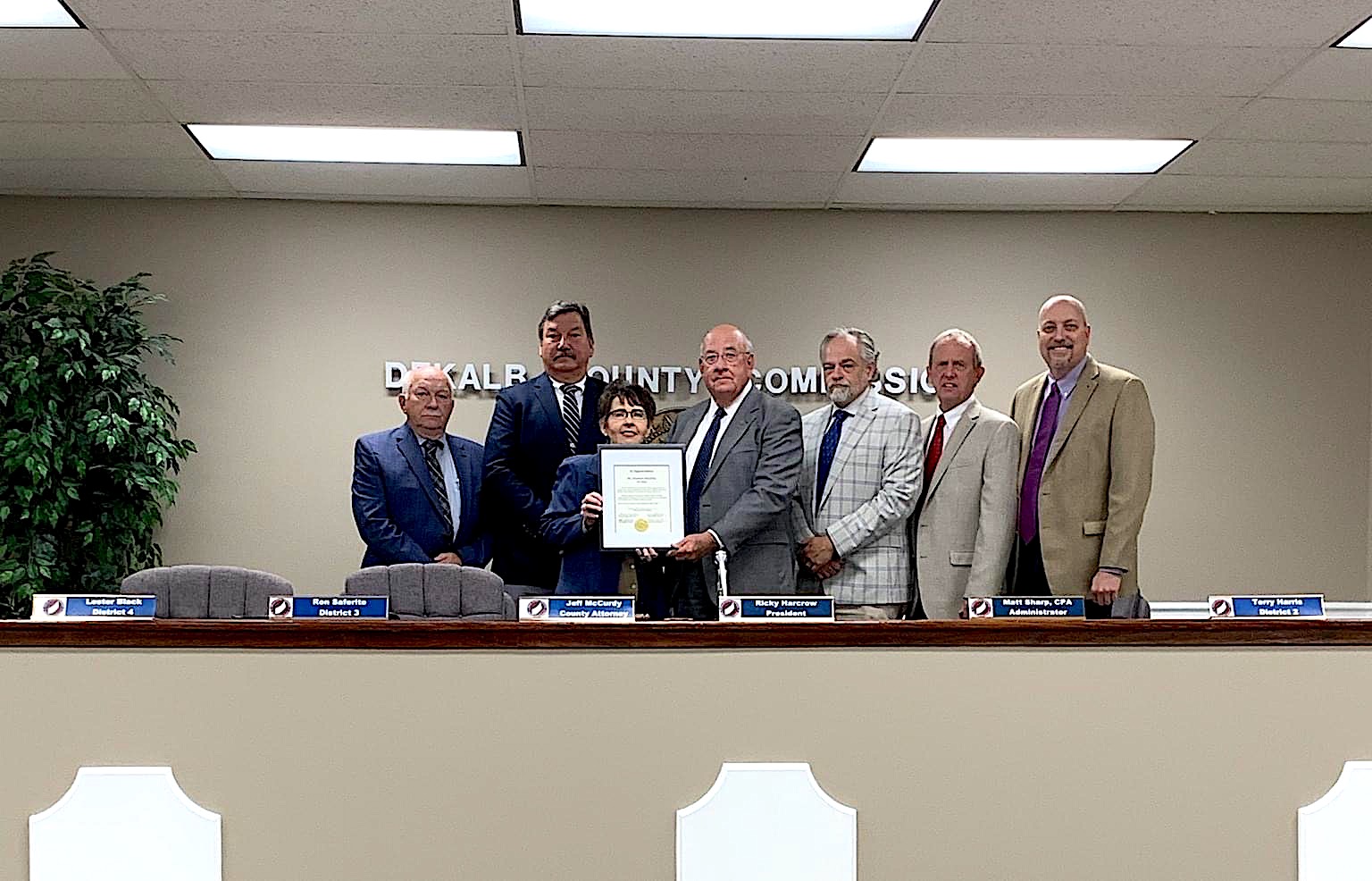 DeKalb Commission Honors Wheatley - Southern Torch